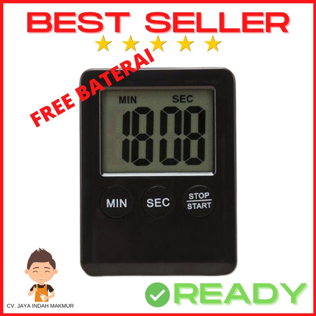 Jual PRODUK UNGGULAN SLIM Timer Dapur Digital Stopwatch Dapur FREE ...
