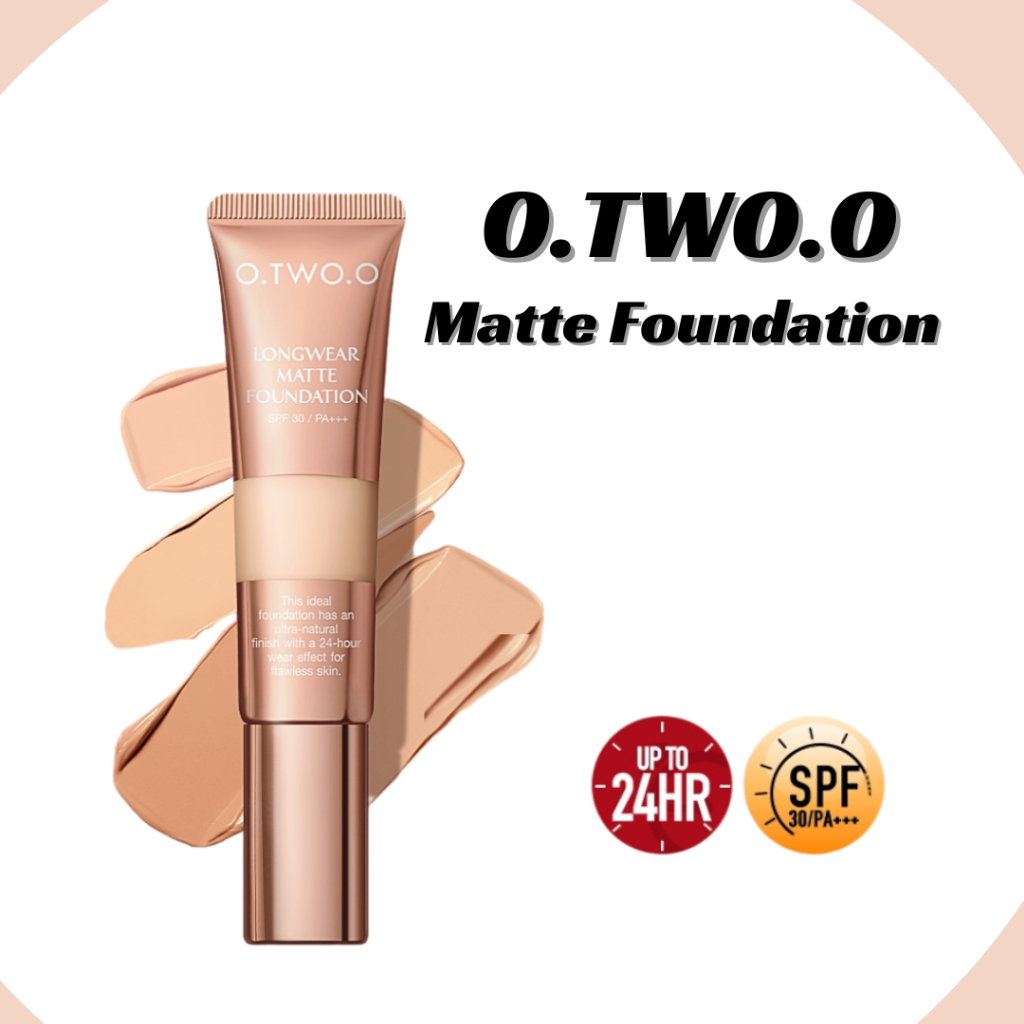 Jual O Two O Matte Foundation SPF 30 PA++++ 24H 30ml | Shopee Indonesia