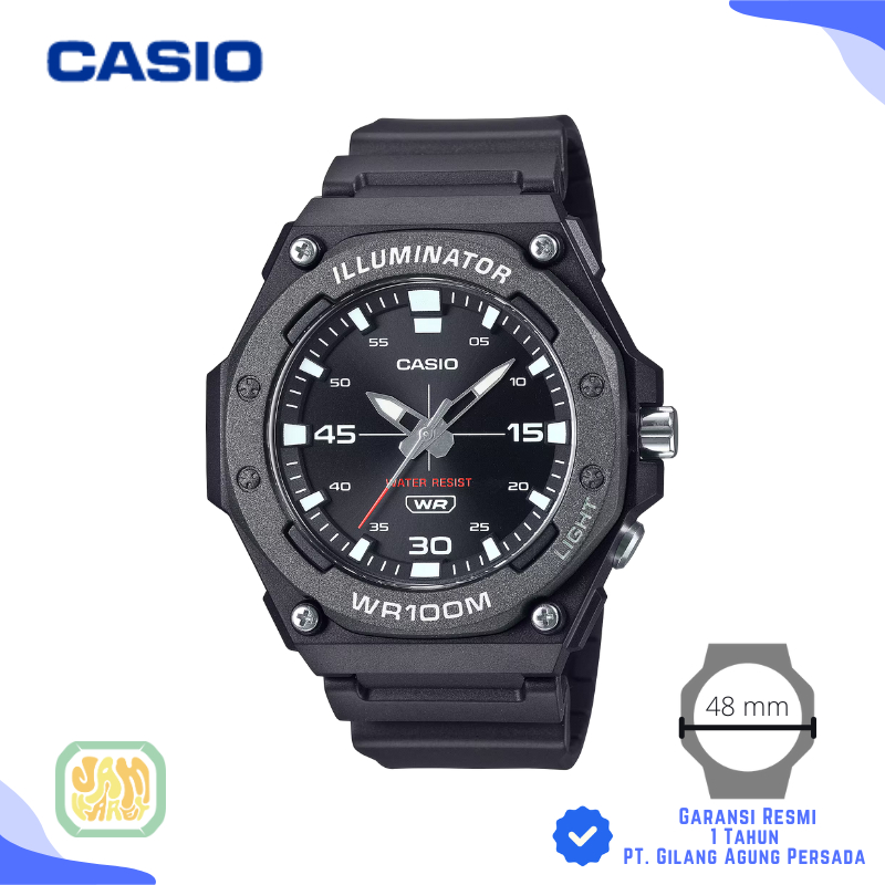 Jual JAM TANGAN PRIA CASIO MW-620H-1A ORIGINAL - MW 620H 1AVDF HITAM ...