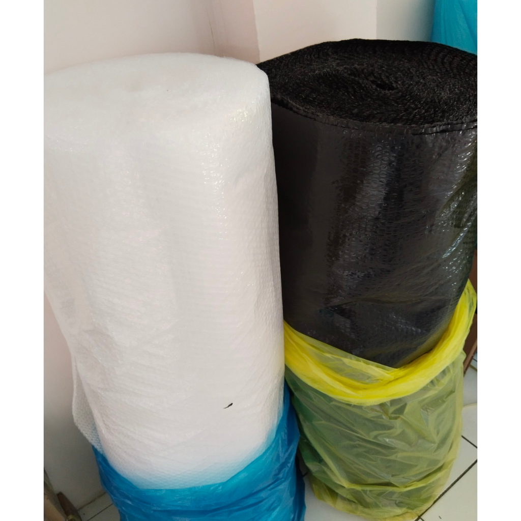 Jual Bubble Wrap roll Ekonomis hitam/Putih 125cm x 50m 2.2kg / 2.4kg / 2.8kg | Shopee Indonesia
