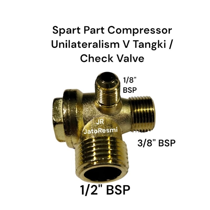 Jual Spart Part Compressor Unilateralism V Tangki / Check Valve ...