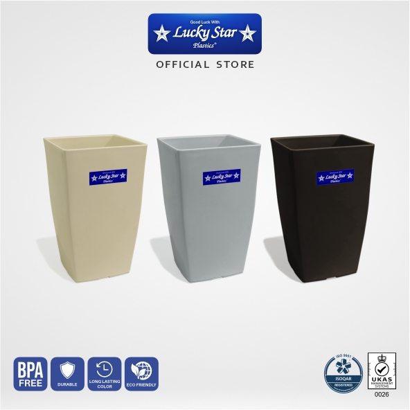 Jual Lucky Star - POT BUNGA PLASTIK / POT BUNGA SEGI MINIMALIS JAPAN ...