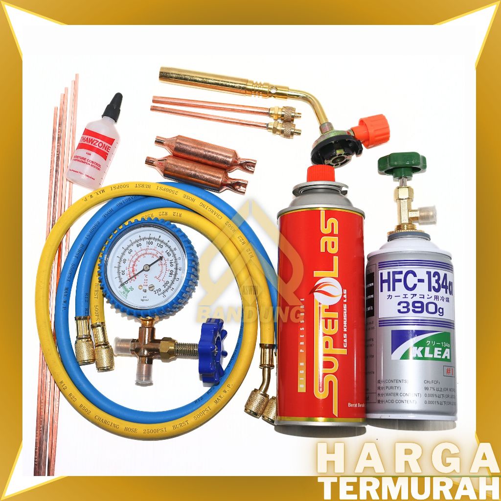 Jual PAKET LENGKAP FREON KULKAS SET | PERLENGKAPAN ISI ULANG FREON ...