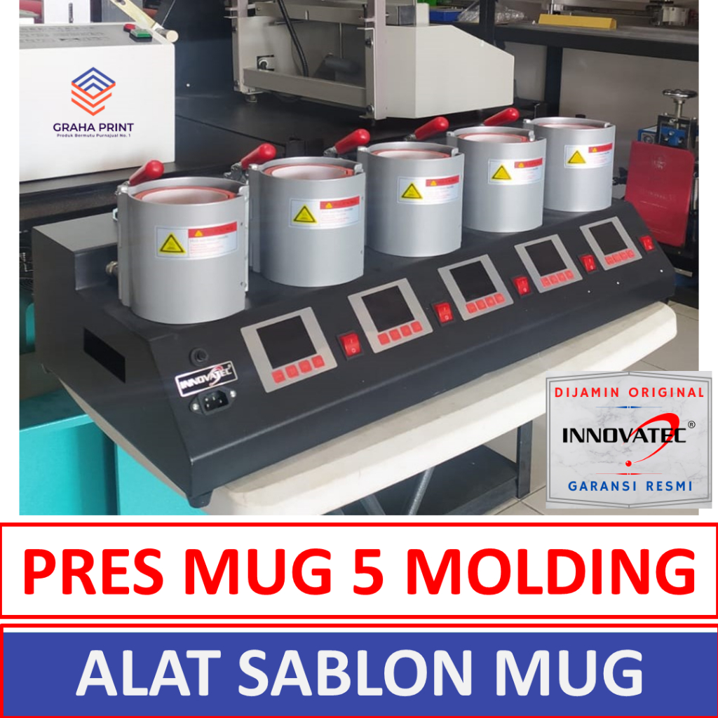 Jual Innovatec Mesin Press Mug 5 Moulding INNOVATEC Alat Sablon Digital ...