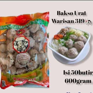 Jual Baso Warisan AB isi 50 & Urat | Bakso Warisan 319 Daging Sapi isi ...