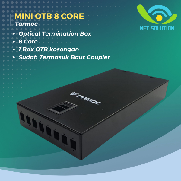 Jual Tarmoc Fiber Optic mini OTB 8 Core SC | Roset FO Besi 8C Kosongan ...