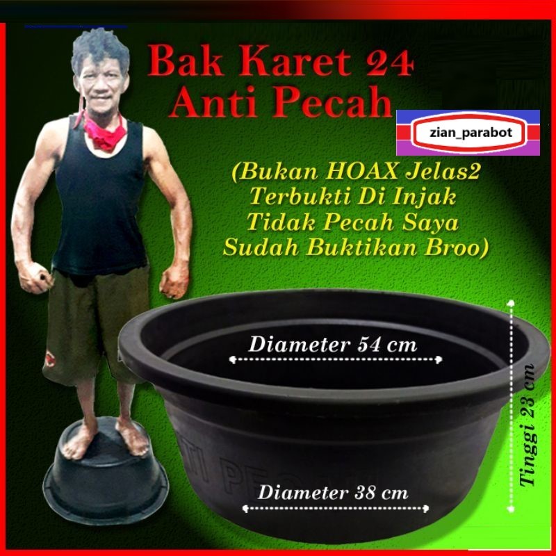 Jual JOLANG Bak/Ember besar BD 24 " karet hitam | Shopee Indonesia