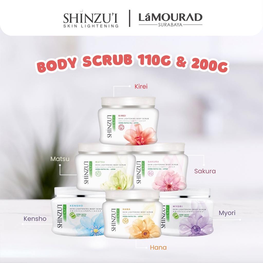 Jual Shinzui Skin Lightening Body Scrub 110gr & 200gr All Varian ...