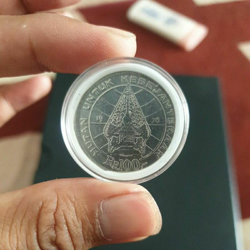 Jual Koin 100 Wayang Tipis Tahun 1978 (sudah dikasih kapsul khusus koin ...