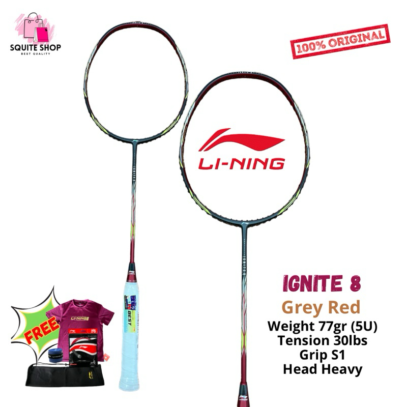 Jual RAKET LINING IGNITE 8 ORIGINAL BADMINTON | Shopee Indonesia