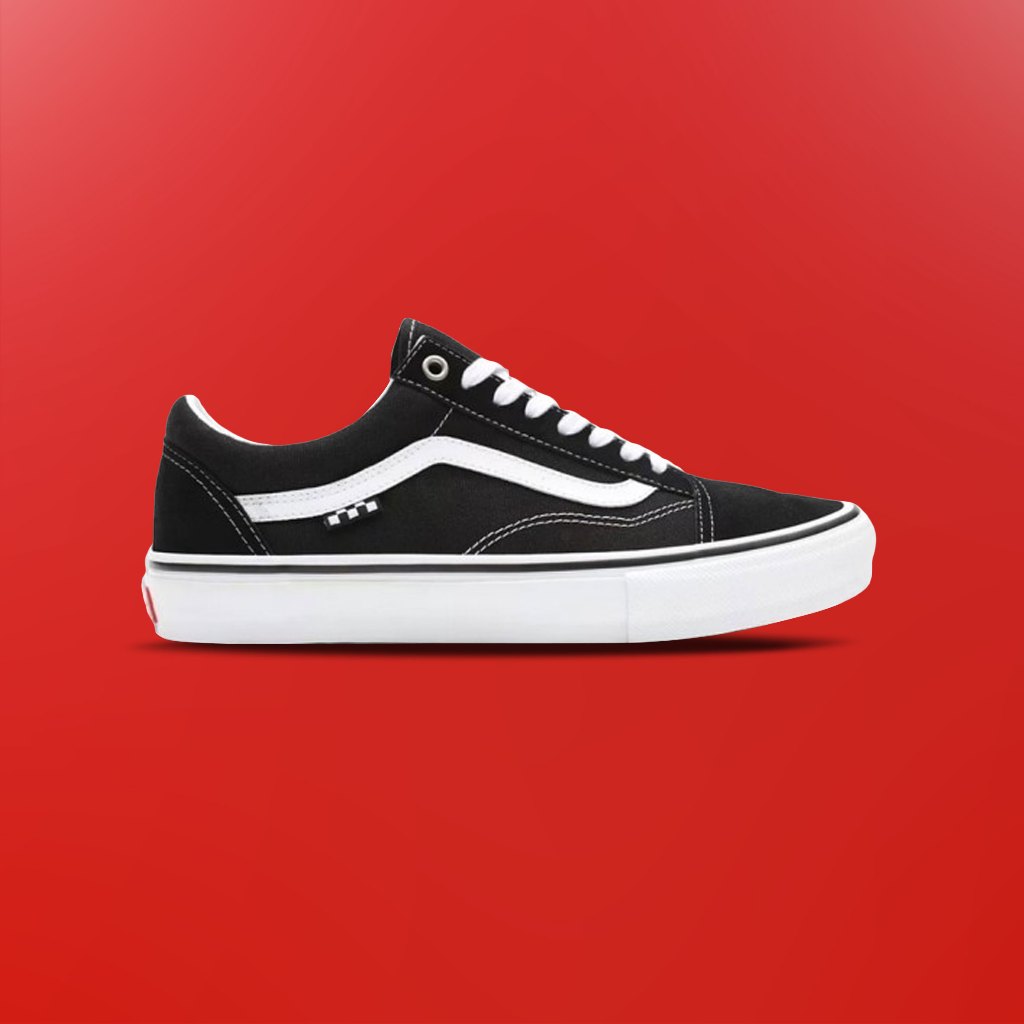 Jual Sepatu Vans Old Skool Skateboarding Black White 100% Original ...