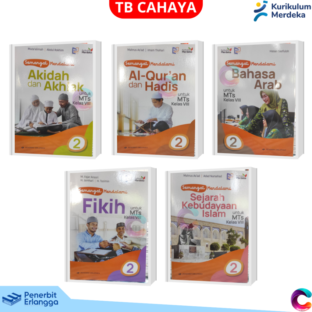 Jual Buku Mts kelas 8 Semangat Mendalami AKidah dan akhlak Alqur'an dan Hadis Bahasa Arab Fikih ...