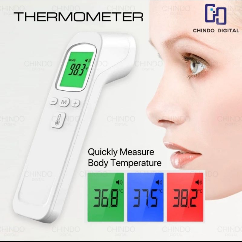 Jual Thermogun Termometer Suhu Tubuh Digital Termometer Inframerah ...