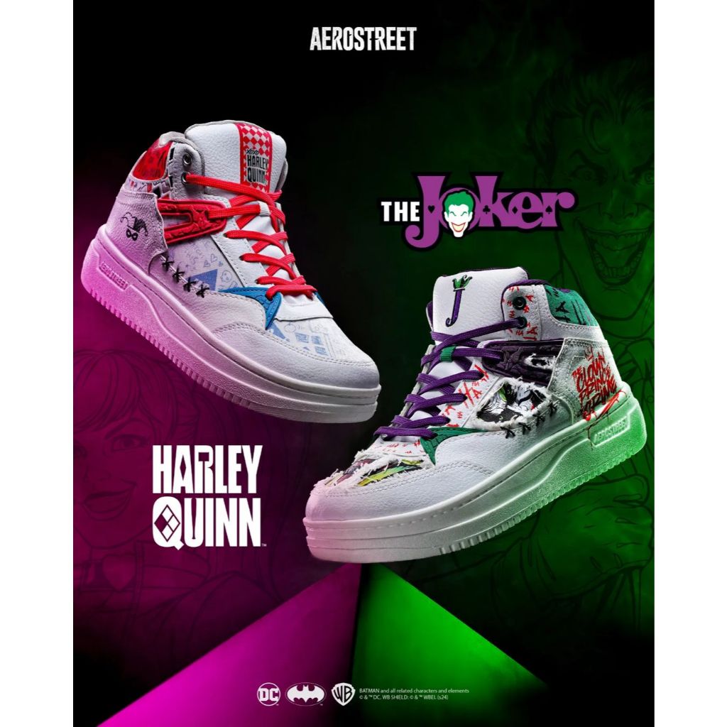 Jual [LIMITED EDITION] AEROSTREET X JOKER HARLEY QUINN SEPATU COLLABS ...