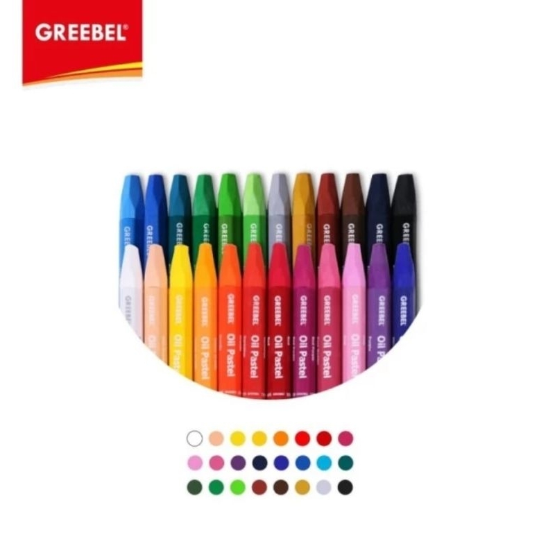 Jual Crayon Greebel Kids Oil Pastel Crayon 24 Color/ Warna | Shopee ...