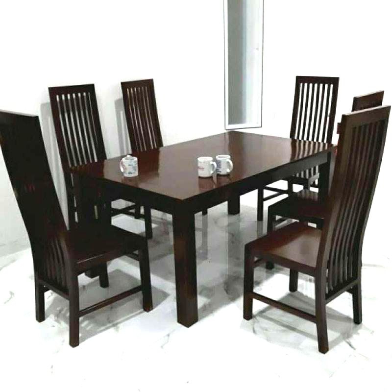 Jual Meja Makan Kayu Jati 4 Kursi Plus Kaca dan Dudukan Busa | Shopee Indonesia