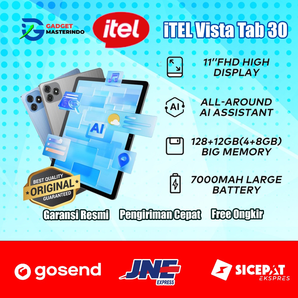 Jual itel VistaTab 30 Tablet- 4GB+128GB Garansi Resmi | Shopee Indonesia