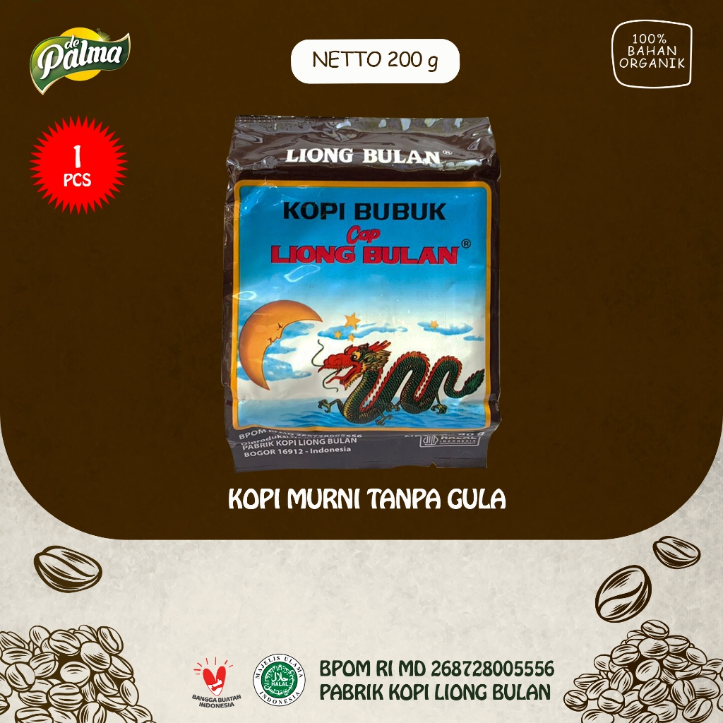 Jual KOPI LIONG / KOPI LIONG BULAN / KOPI BOGOR 200 GRAM | Shopee Indonesia