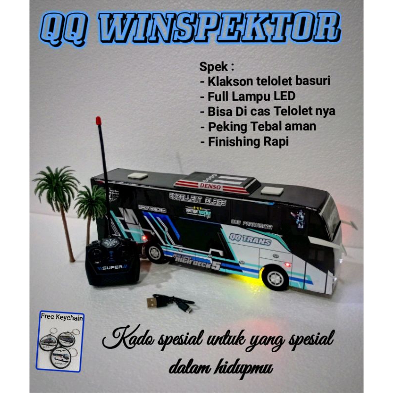 Jual Bus Winspector JB5 RC Telolet Basuri Led | Shopee Indonesia