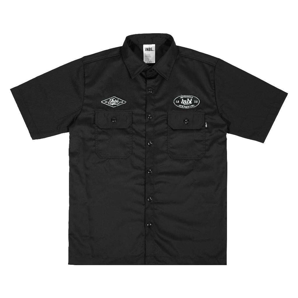 Jual INBL Workshirt Basic Line Black | Shopee Indonesia