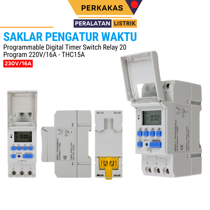 Jual Saklar Pengatur Waktu Listrik Programmable Digital Timer Switch ...
