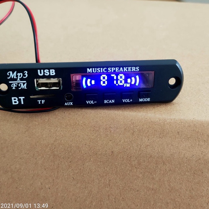 Jual Bonus Mp3 Kit Modul Bluetooth 5 USB AUX Fm Ridio 12V Orinal VTF1BT ...