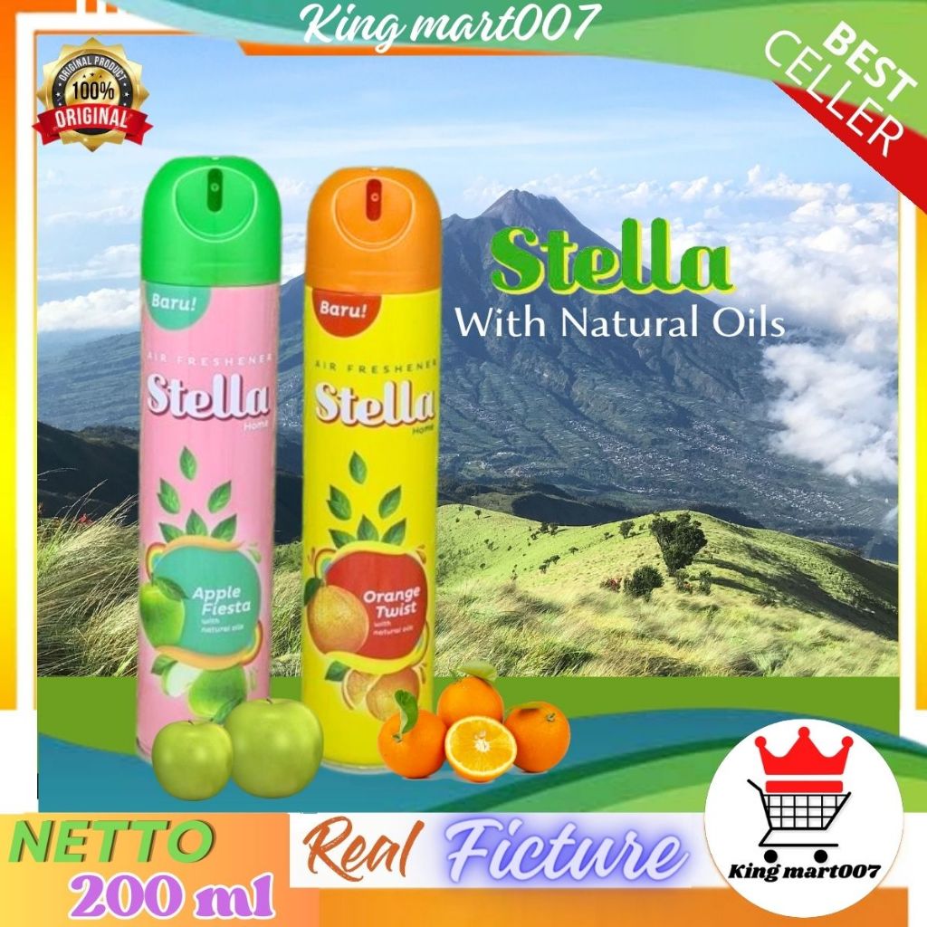 Jual Stella Aerosol 200 ml Pengharum ruangan Home Spray Air Freshener ...