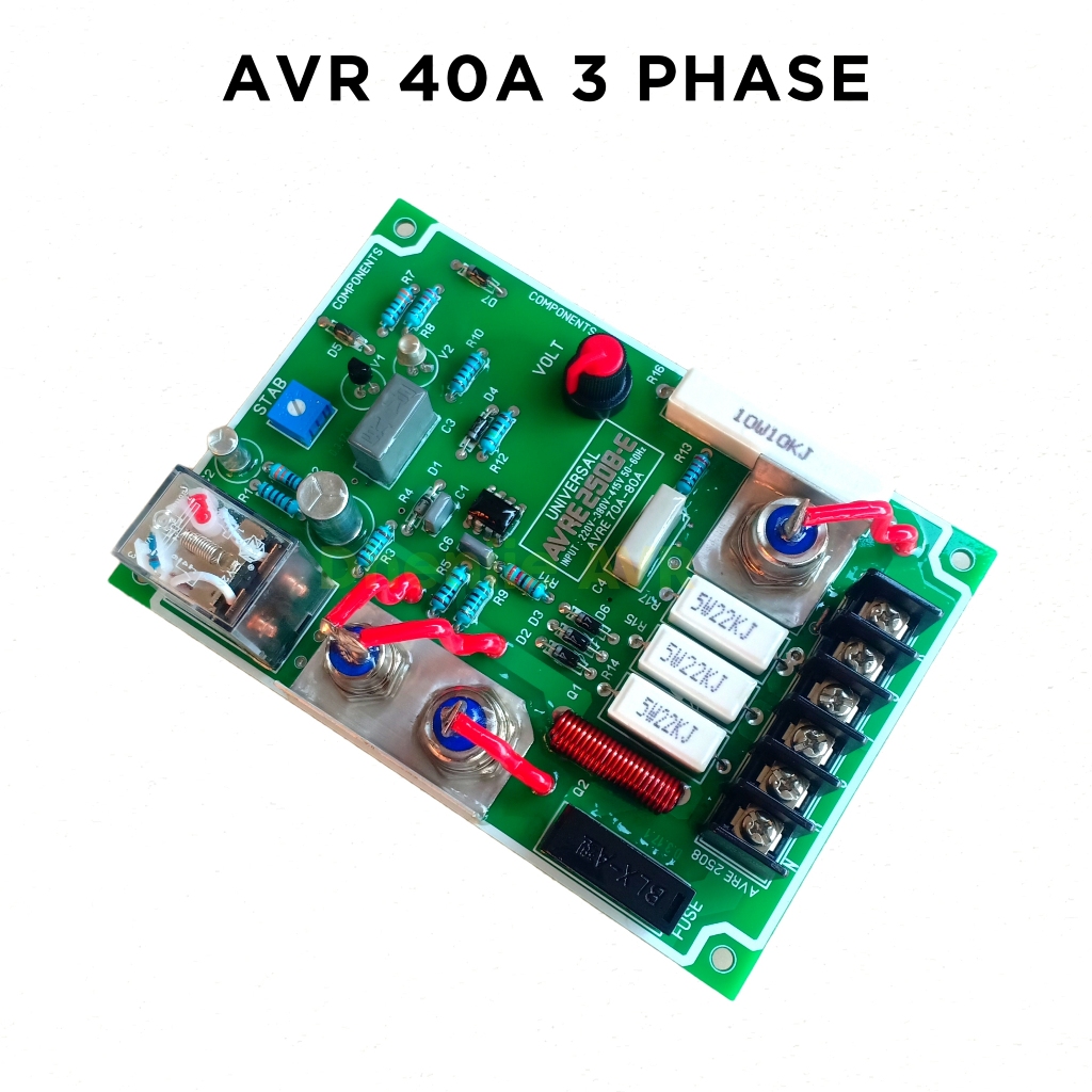 Jual AVR GENSET UNIVERSAL 40A 3 PHASE / AVR GENERATOR 3 PHASE AVR LOKAL ...