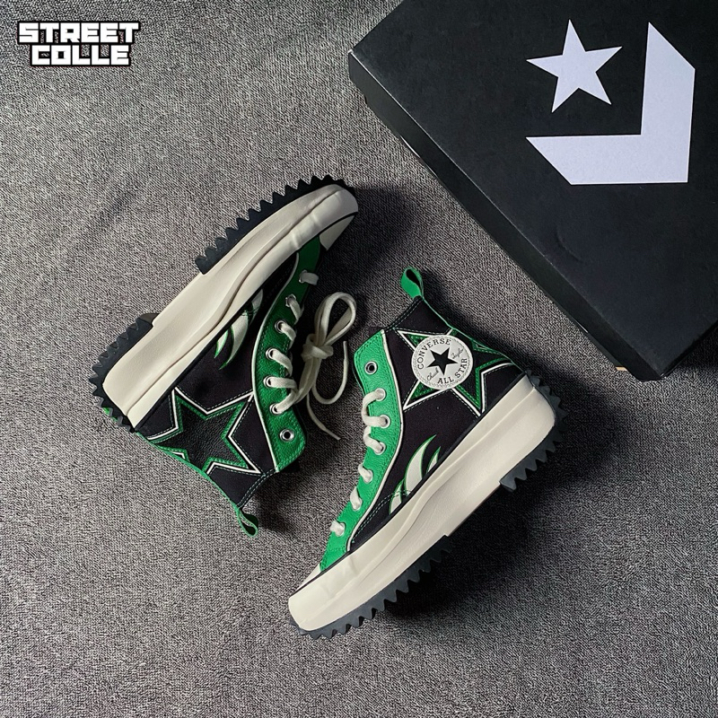 Jual Converse Run Star Hike Hi “Moto” Revival Race Black | Shopee Indonesia