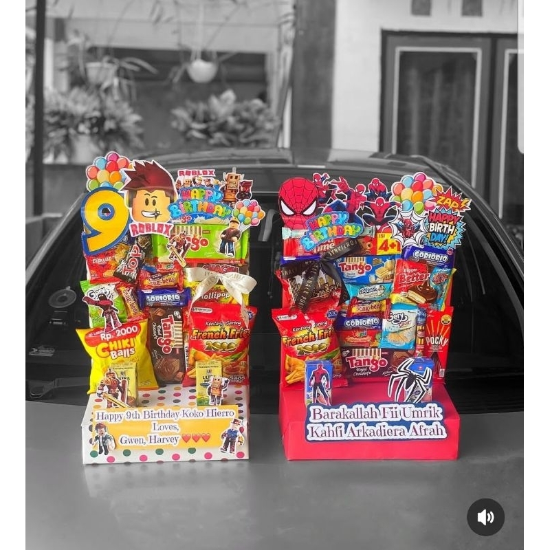 Jual Mading Snack / Tower Snack / High Wall Snack Birthday Ulang Tahun ...