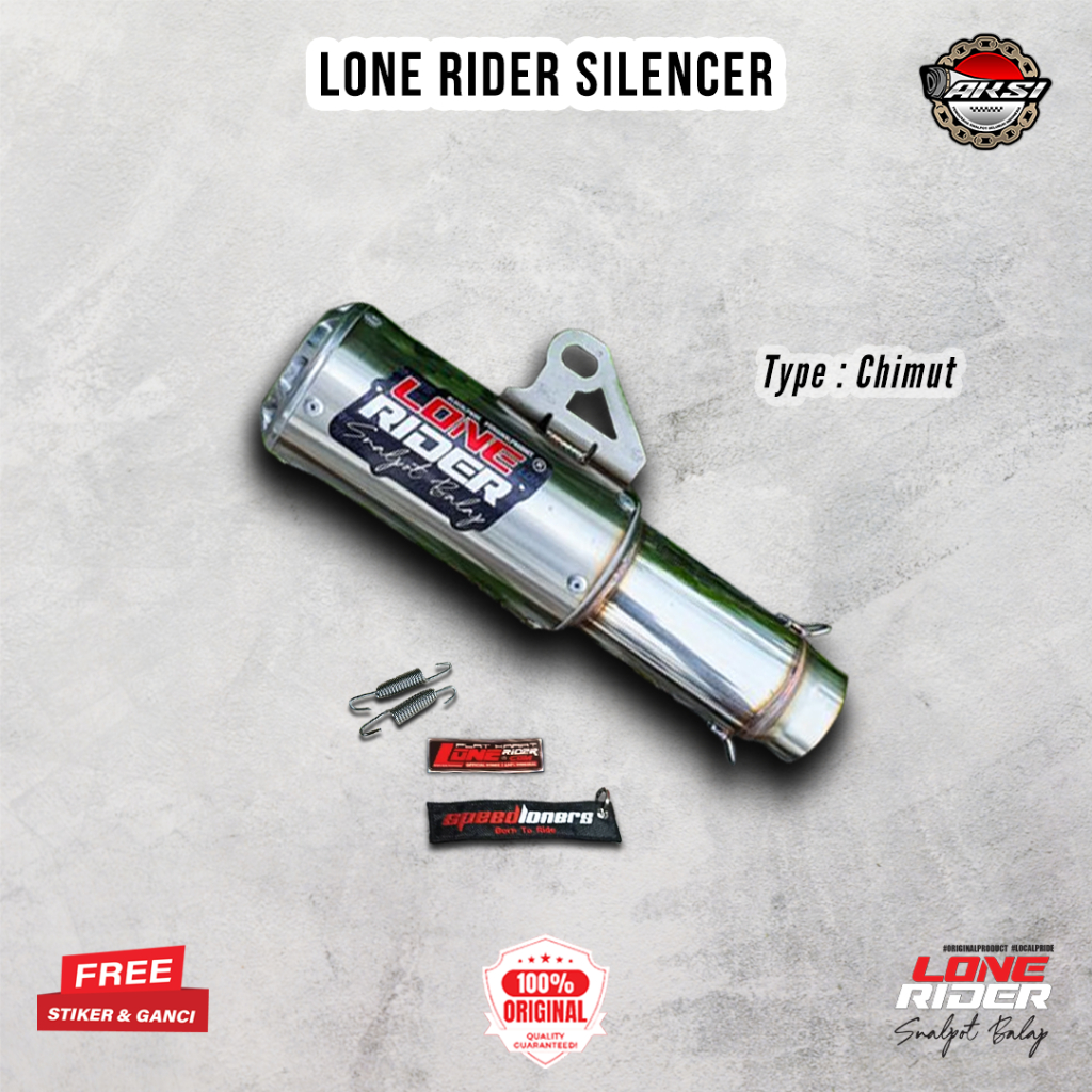 Jual ORIIGNAL LONE RIDER Silencer Chimut - Knalpot Racing Lone Rider | Shopee Indonesia