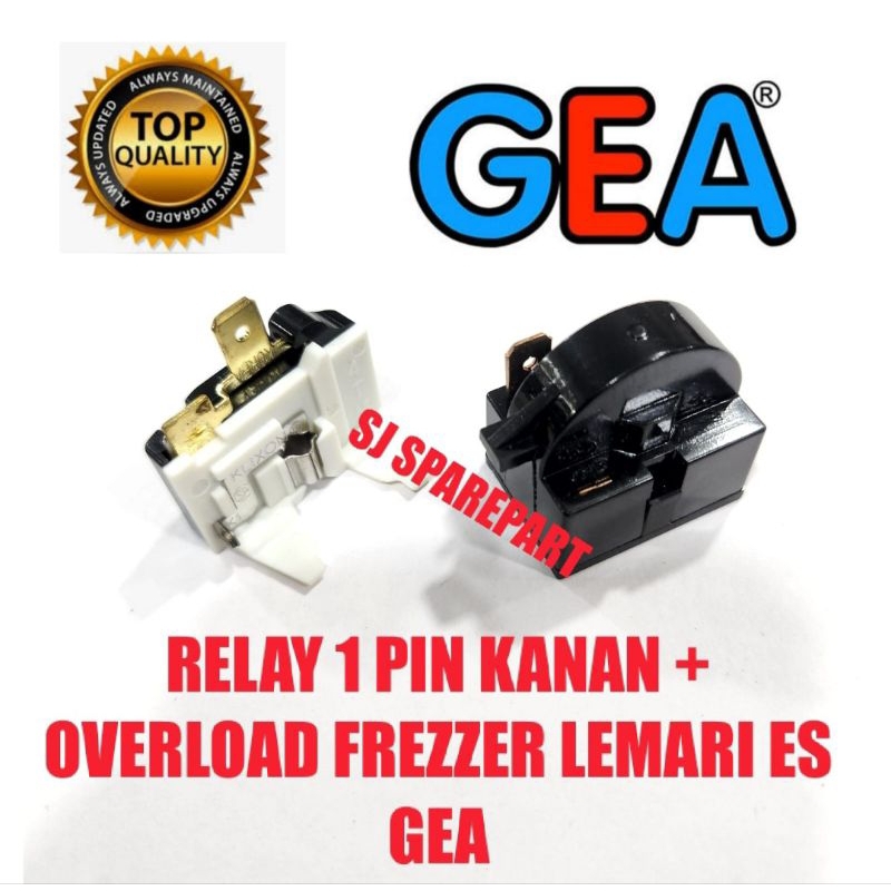 Jual RELAY PTC OVERLOAD GEA FREZZER LEMARI ES / RELAY GEA SHOWCASE ...