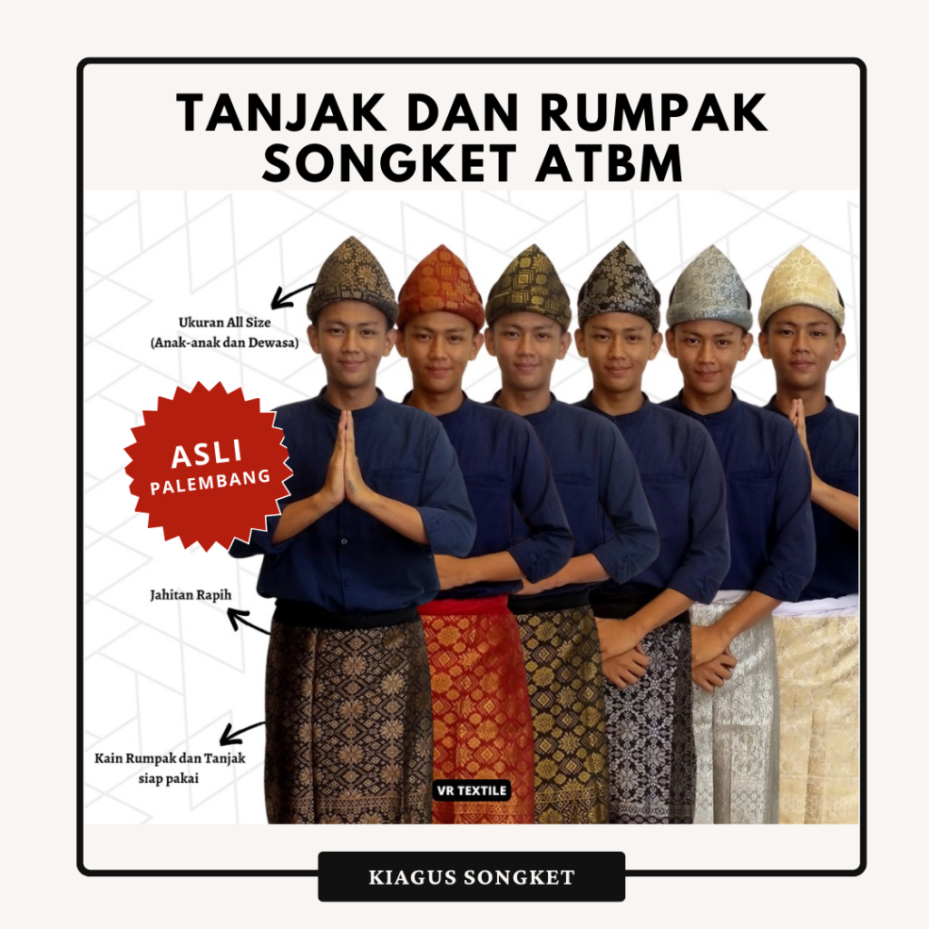 Jual Tanjak dan Rumpak Songket ATBM Palembang Berbagai Macam Warna dan ...
