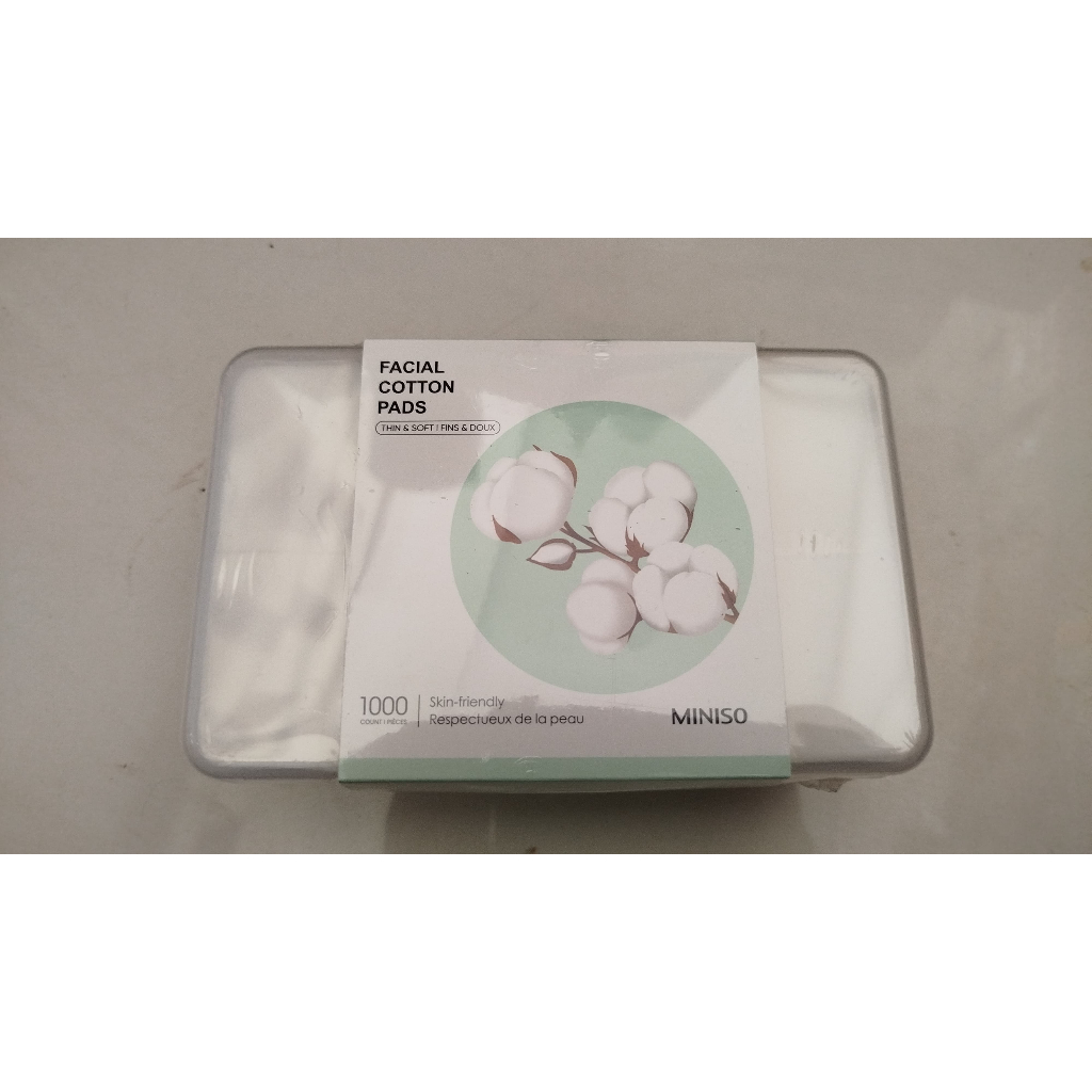 Jual MINISO Facial Cotton Pads 1000 pcs / Kapas Toner Miniso/ Kapas ...