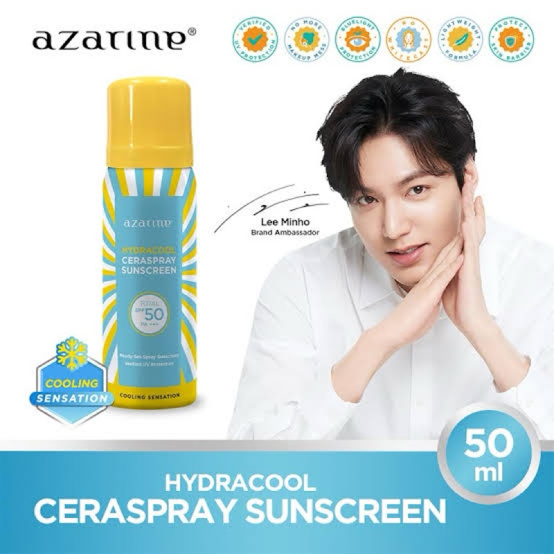 Jual AZARINE CERASPRAY SUNSCREEN SPRAY SPF 50 PA+++ COOLING SENSATION ...