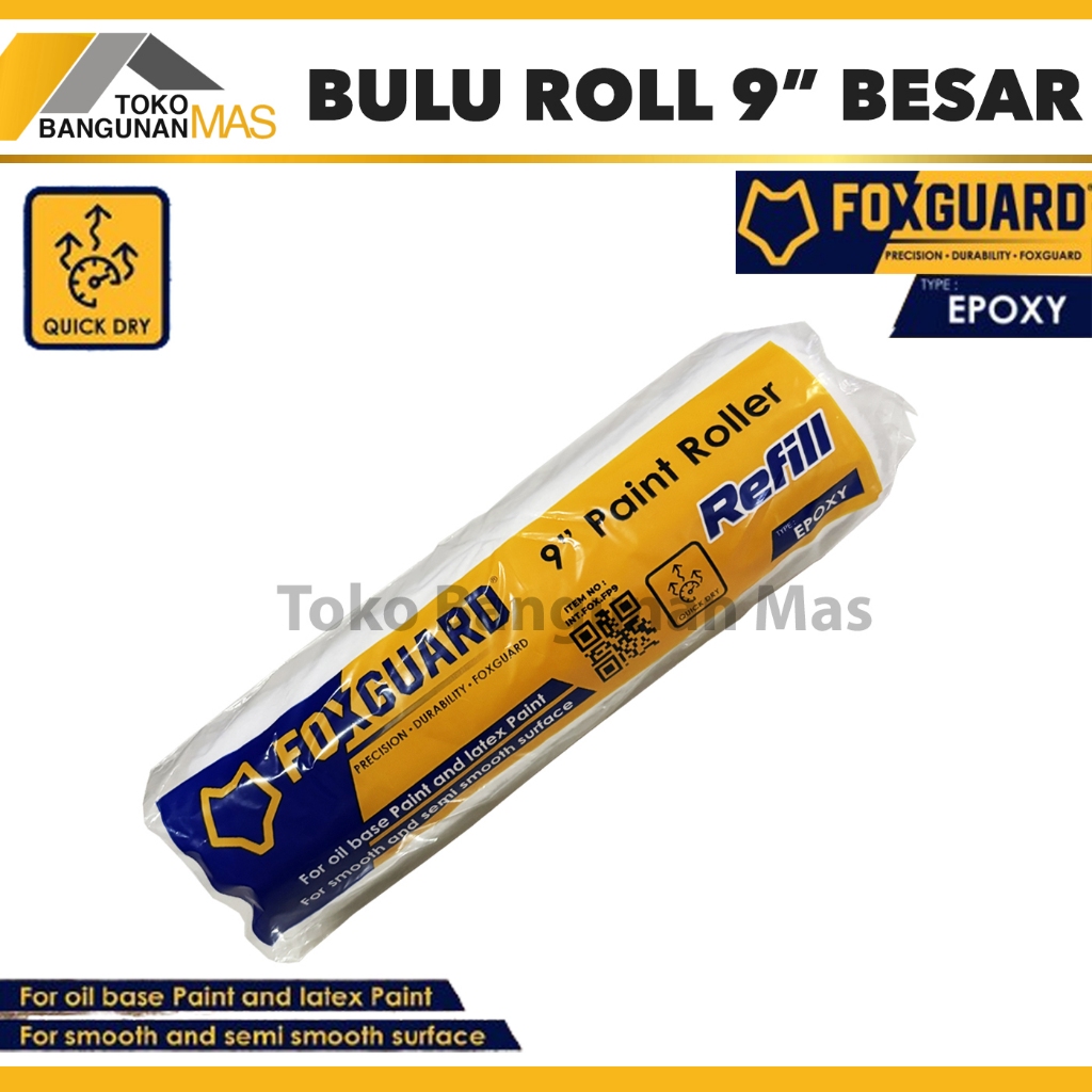 Jual Bulu Roll Cat Foxguard Kuas Roller 9" 9 Inch Besar Refill Roll Cat ...