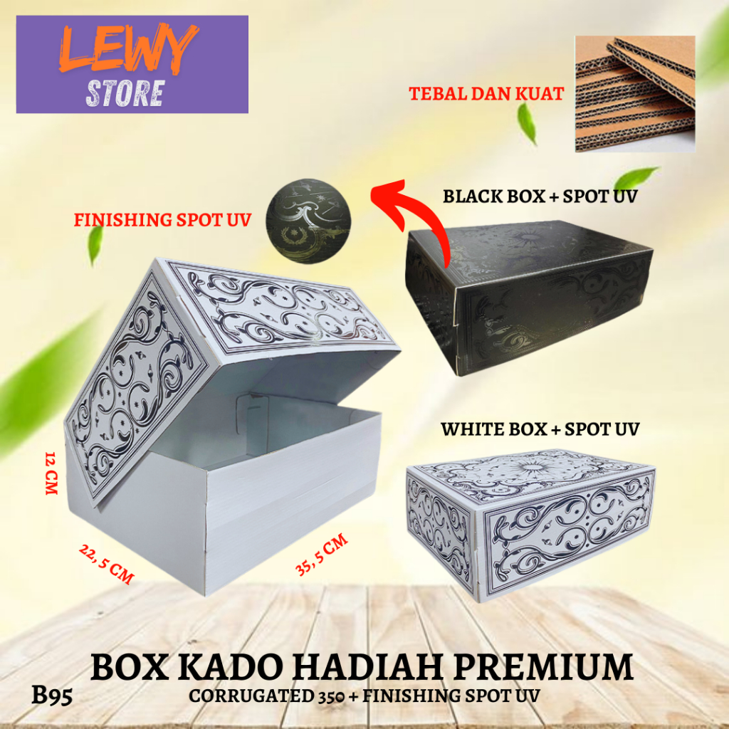 Jual Box Kado - Kotak Hadiah Jumbo - Box Spot Uv - B95 | Shopee Indonesia