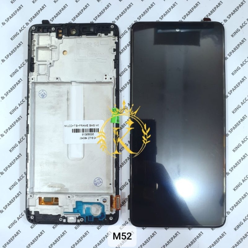 Jual LCD TOUCHSCREEN+ FRAME SAMSUNG GALAXY M52 5G BLACK OLED | Shopee ...
