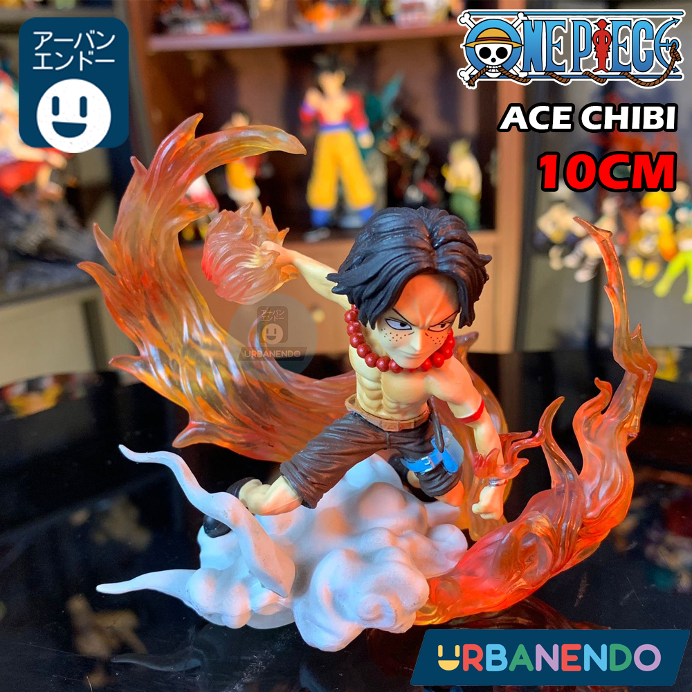 Jual Action Figure One Piece Portgas D Ace Chibi 10cm Mainan Pajangan ...