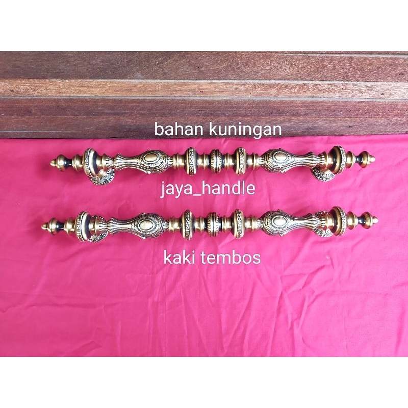 Jual Handle Pintu / Gagang Pintu Rumah Pagar Kuningan Antik Motif ...
