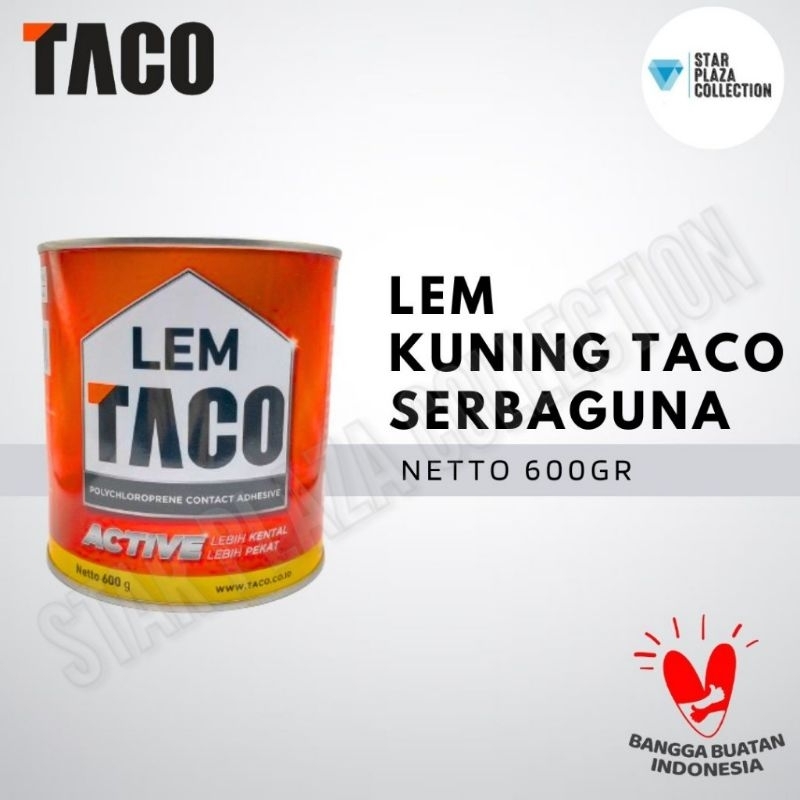 Jual Lem Kuning Aibon TACO - 600 GRAM (untuk Kulit Sofa, Kain, Busa ...