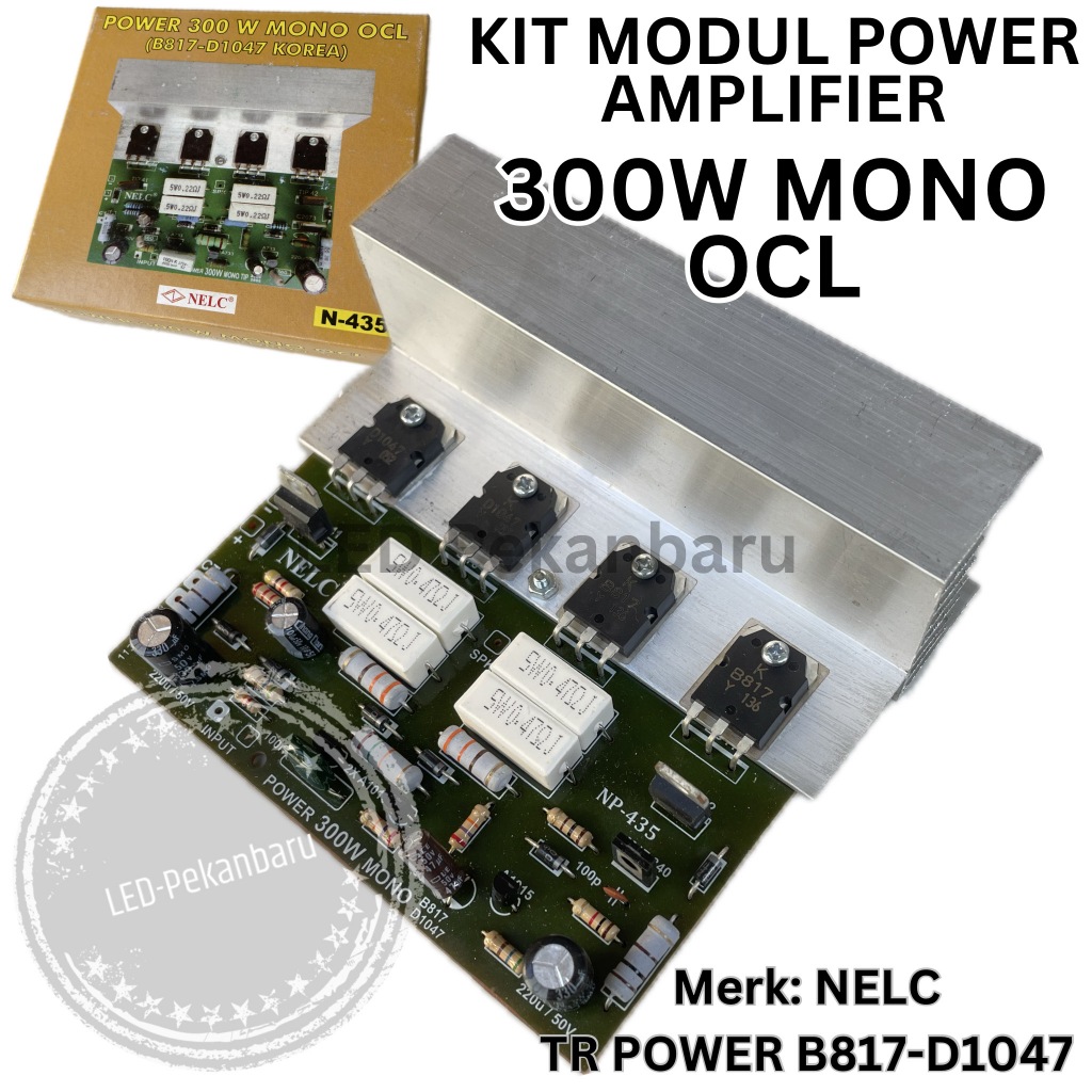 Jual KIT AUDIO MODUL POWER AMPLIFIER OCL 300W MONO AMPLI RAKITAN TR ...