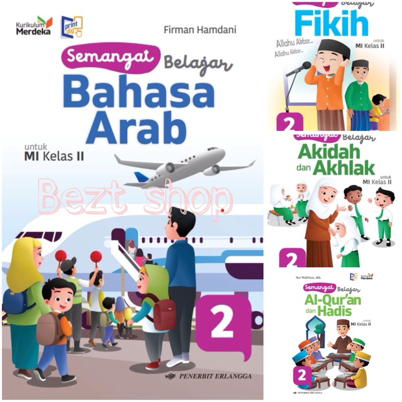 Jual Buku Erlangga Semangat Belajar kelas 2 SD/Mi - BAHASA ARAB / FIKIH / AKIDAH AKHLAK / AL QUR ...