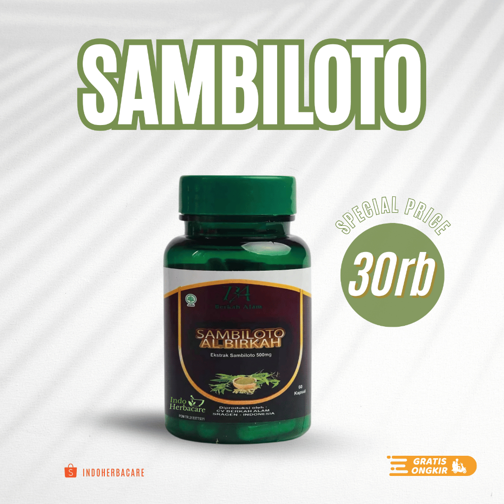 Jual Obat diabetes sambiloto herbal daun jamu gatal kapsul bersih darah ...
