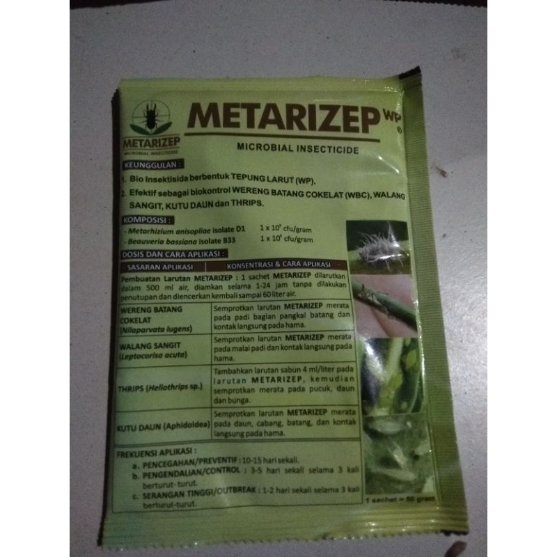 Jual insektisida metarizep 50gram | Shopee Indonesia