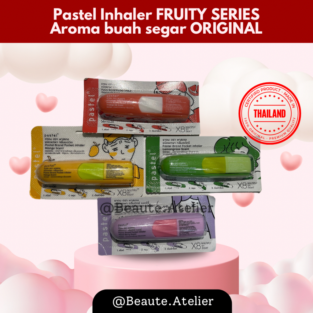 Jual PASTEL INHALER FRUITY SERIES THAILAND AROMA BUAH MIXED BERRY ...