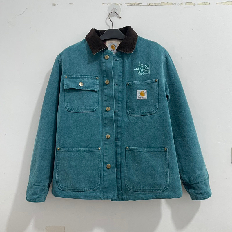 Jual Carhartt x Stussy Chore Coat Jacket | Shopee Indonesia