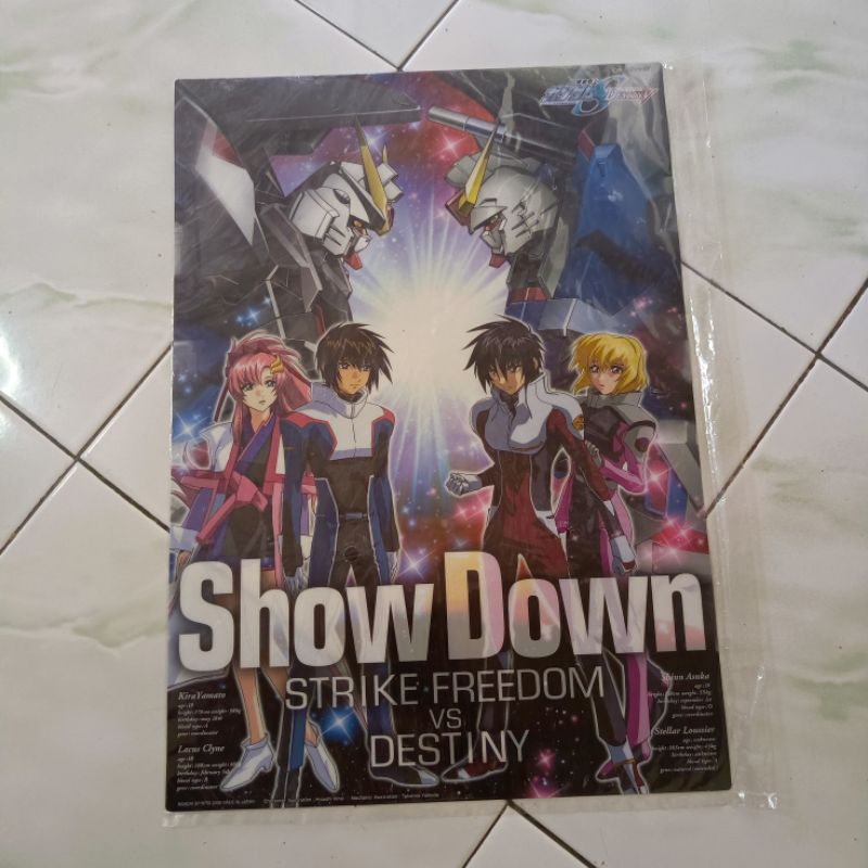 Jual POSTER BANDAI MG 1/100 STRIKE FREEDOM DESTINY GUNDAM FULL BURST ...