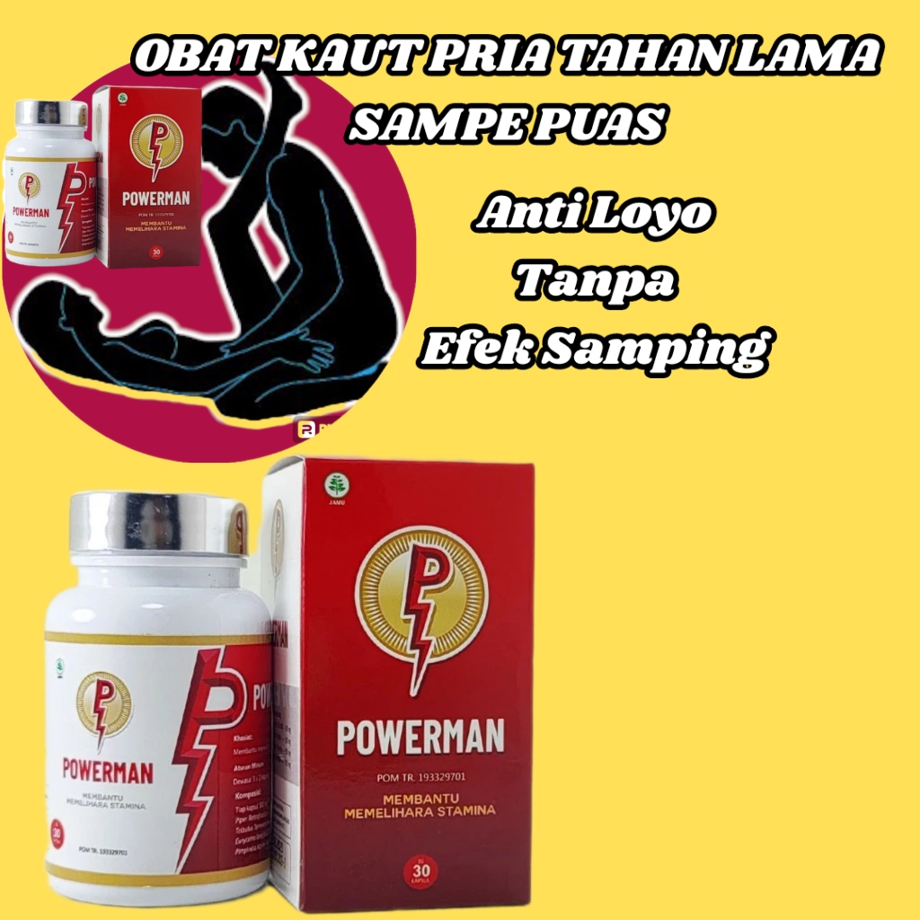 Jual herbal kuat powerman paling laris 100% original bpom tahan lama permanen tahan berjam jam ...