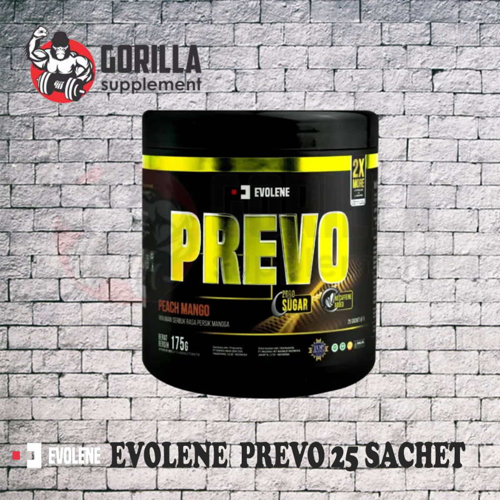 Jual EVOLENE PREVO 25 Sachet & 45 Sachet - Preworkout Suplemen Penambah ...